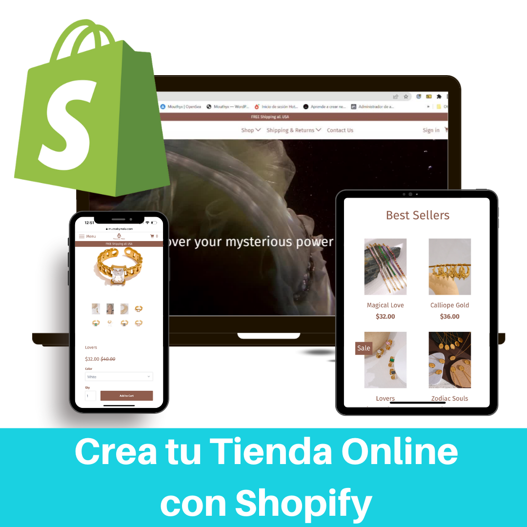 Crea tu Tienda Online con Shopify - Andrea Atehortua | Hotmart