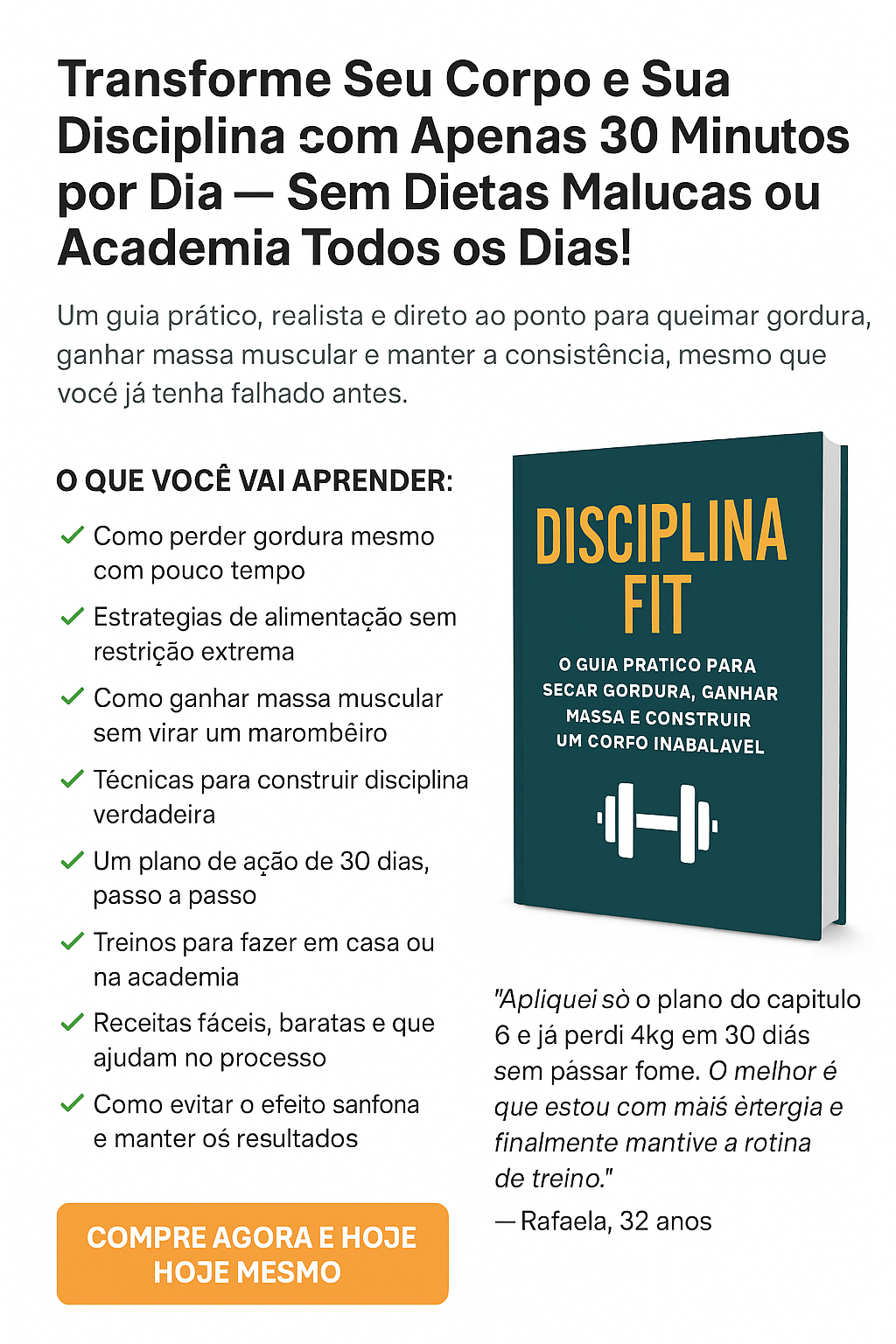 Disciplina.Fit: Transforme Seu Corpo e Mente com Estratégias Compro...