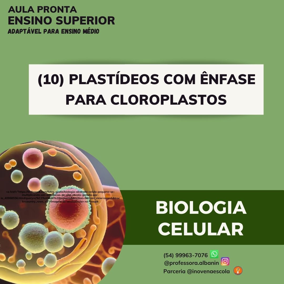 Plastídeos com ênfase para cloroplastos - Aula pronta - Albanin Mie...