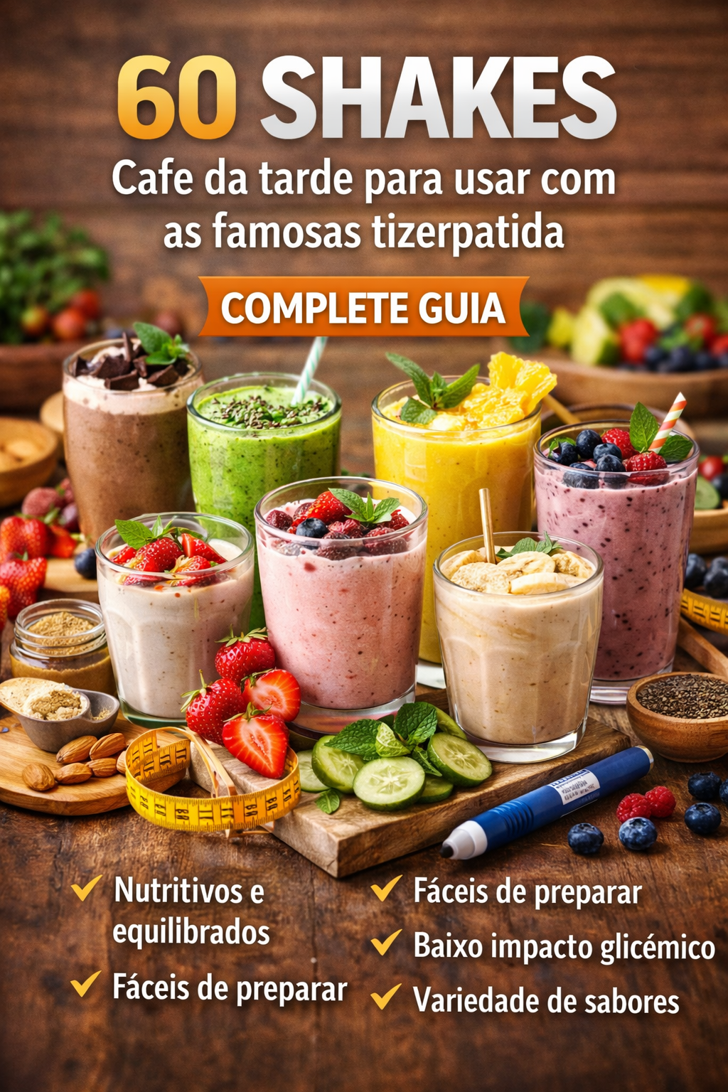 60 Shakes incríveis para seu café da tarde. - Nilcilene Ferreira