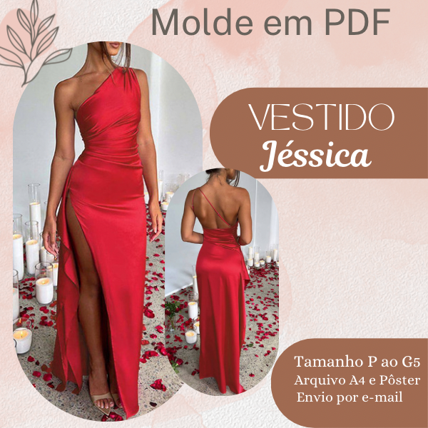 MOLDE EM PDF VESTIDO JÉSSICA - UNIVERSO DOS MOLDES | Hotmart