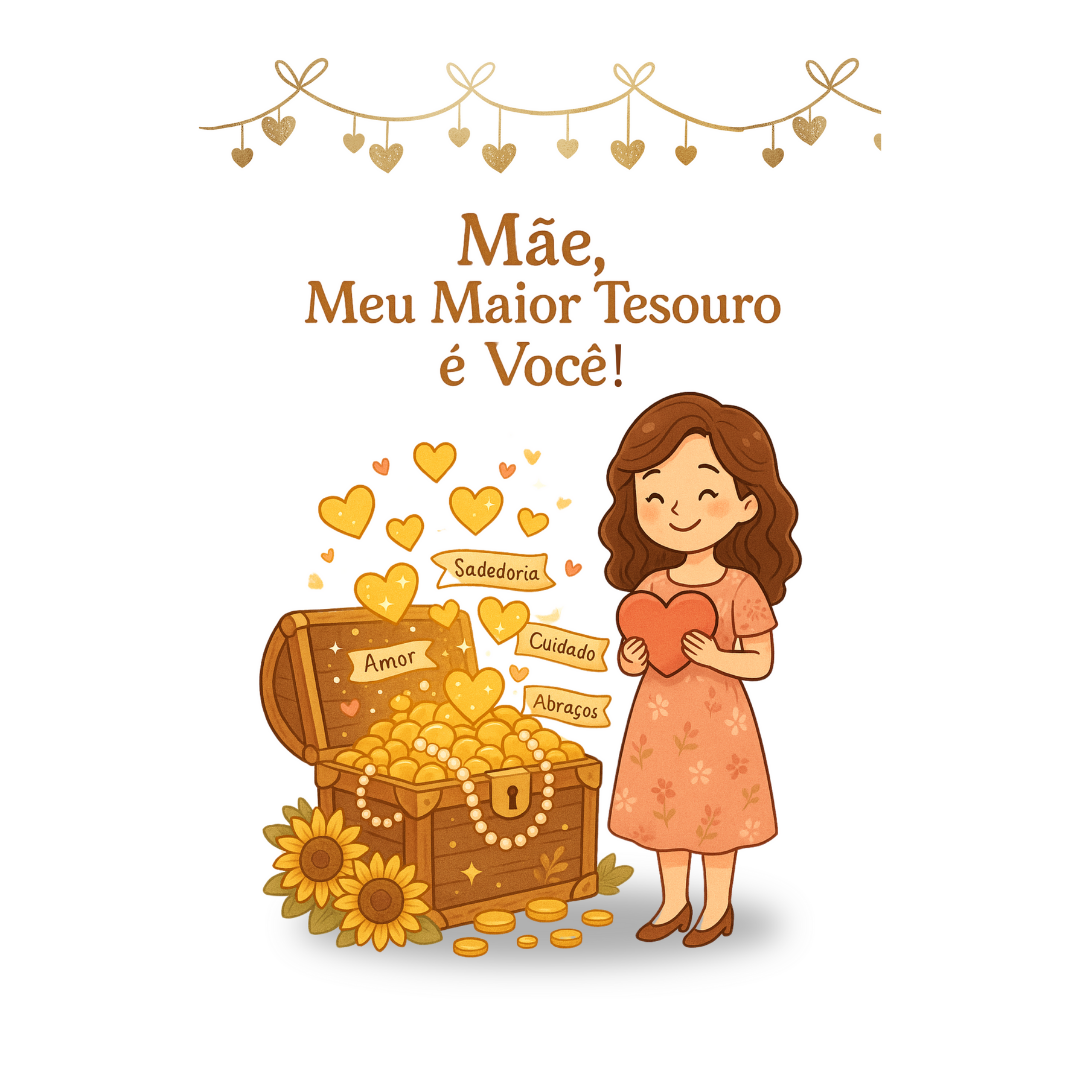 Painel em PDF Mãe,meu maior tesouro é você! - Ostra Pedagógica | H...