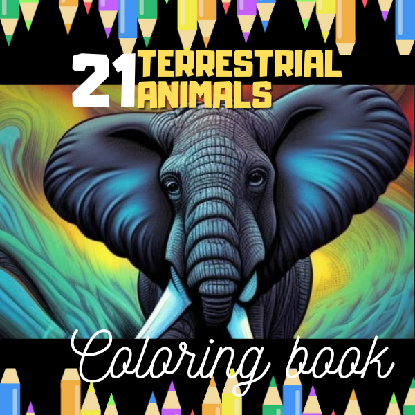 Wild Wonders: A Coloring Adventure with 21 Land-dwelling Creatures ...