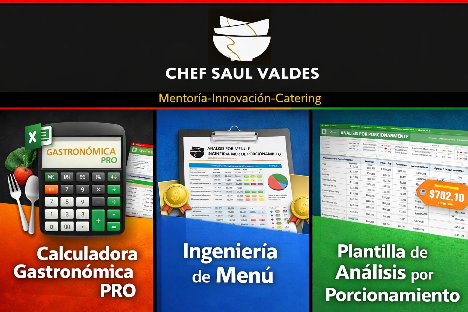 Plantillas Chef Saul Valdes - Omar Jefferson Fajardo Malaca | Hotmart