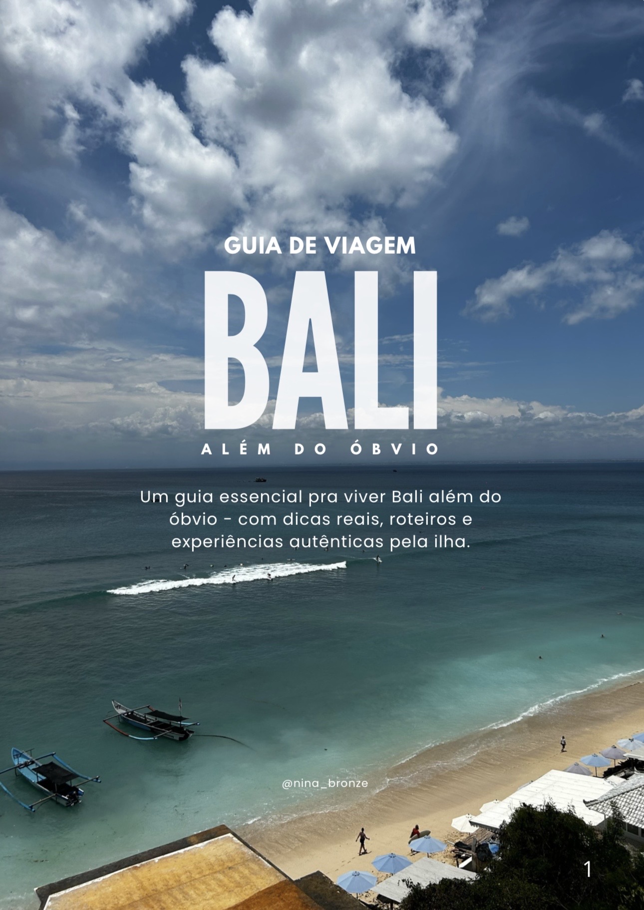 Guia de viagem - Bali fora do óbvio - Marina Bronze Grillo | Hotmart