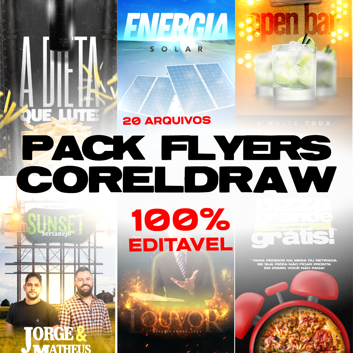 PACK - FLYERS CORELDRAW - Airton Neto | Hotmart