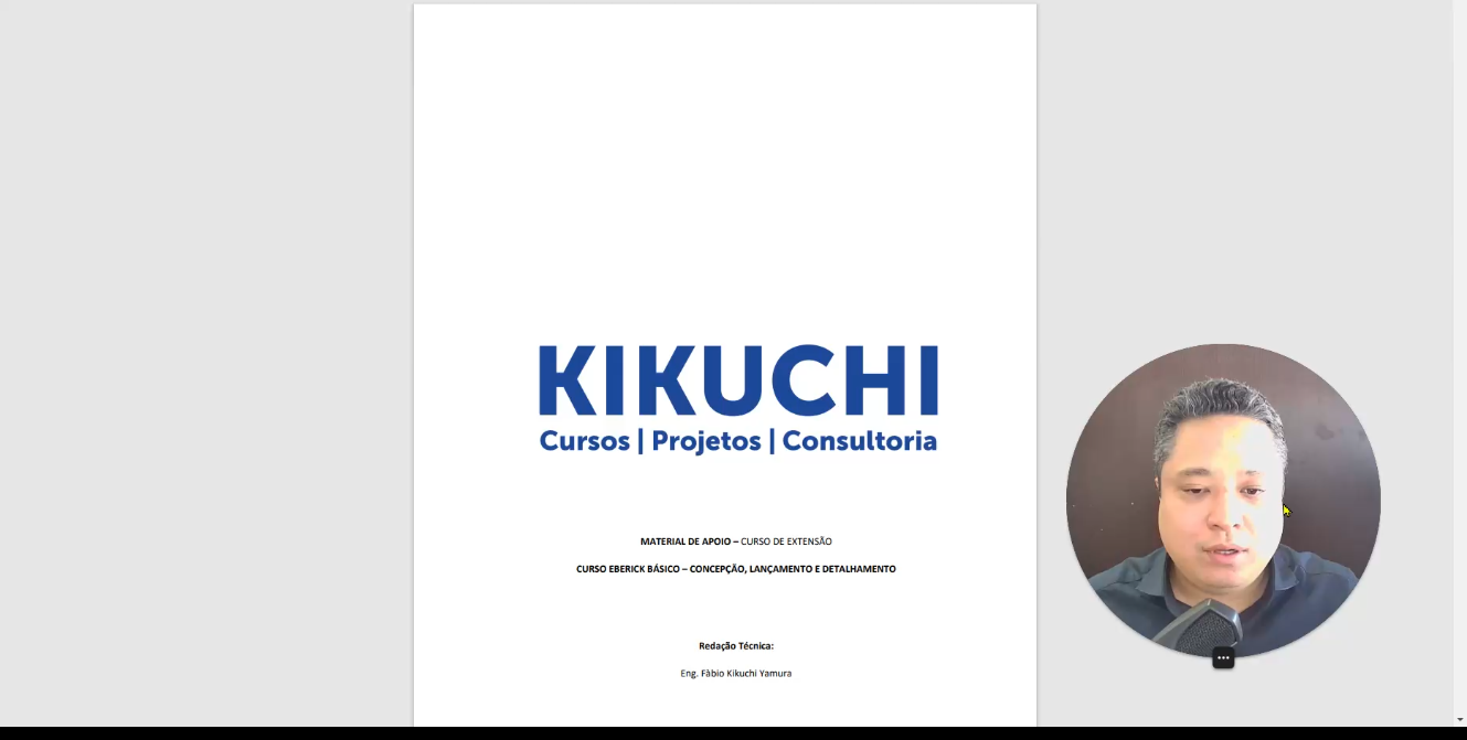 CURSO EBERICK BÁSICO: CONCEPÇÃO, LANÇAMENTO E DETALHAMENTO