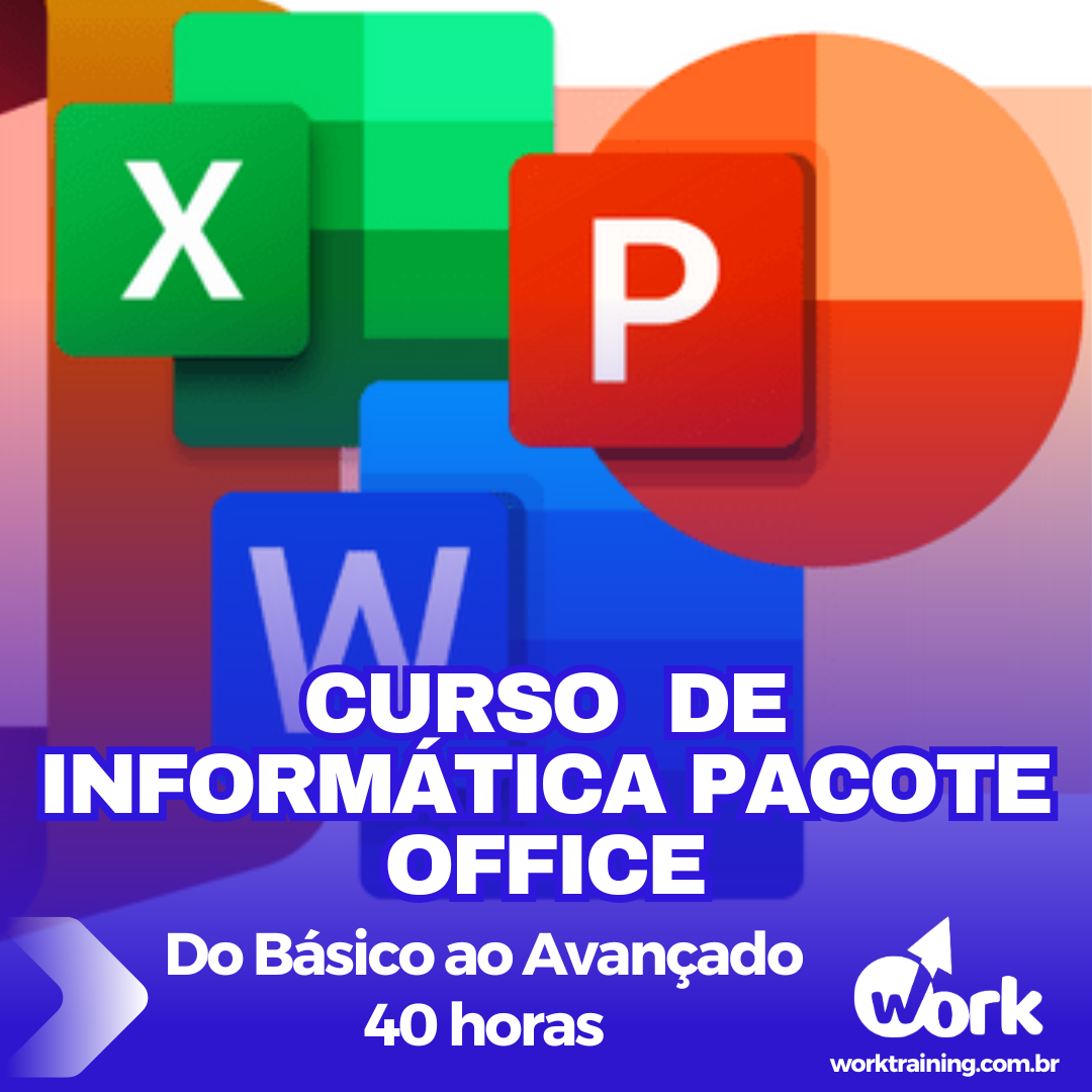 CURSO DE INFORMÁTICA PACOTE OFFICE - WORK APP | Hotmart