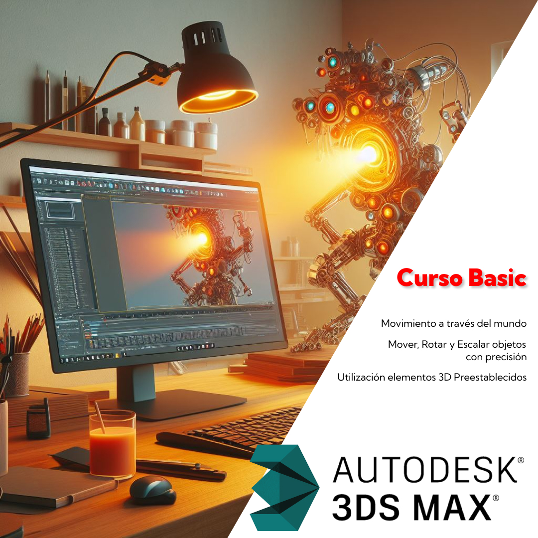 Explorando Dimensiones: Curso Básico de Modelado 3D en 3ds Max 2023...