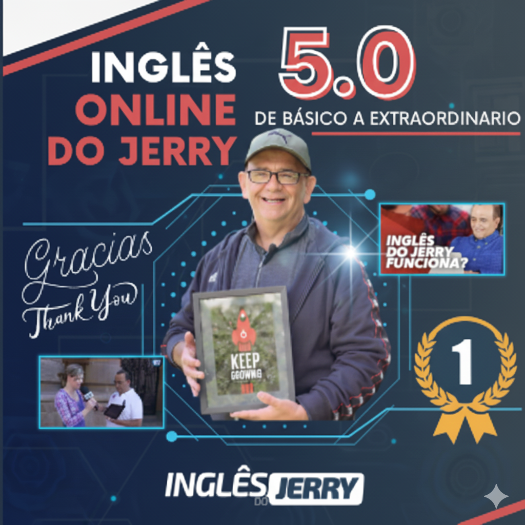 Inglês do Jerry 5.0 Acesso Vitalício - Jerry Costa | Hotmart