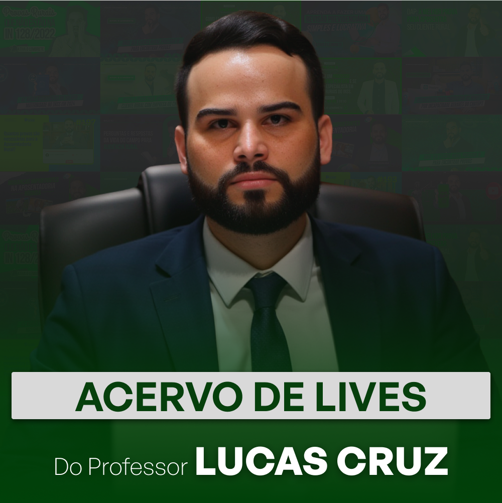 Acervo de Lives do Professor Lucas Cruz - Lucas Cruz | Hotmart