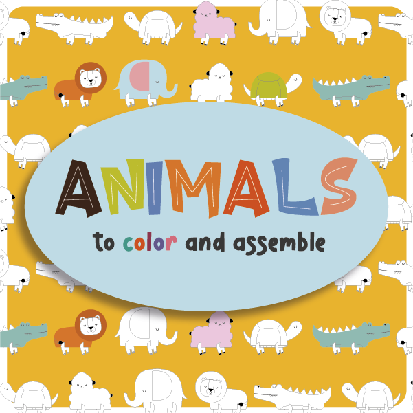 ANIMALS to color and assemble | Hotmart
