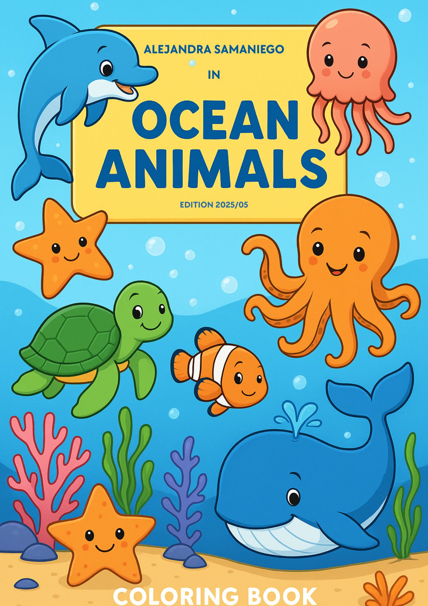 Color the Ocean: Sea Animal Book for Kids - Edisson Cordova | Hotmart