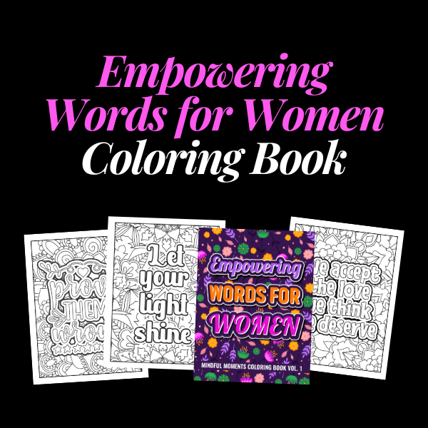 Empowering Words for Women Coloring Book