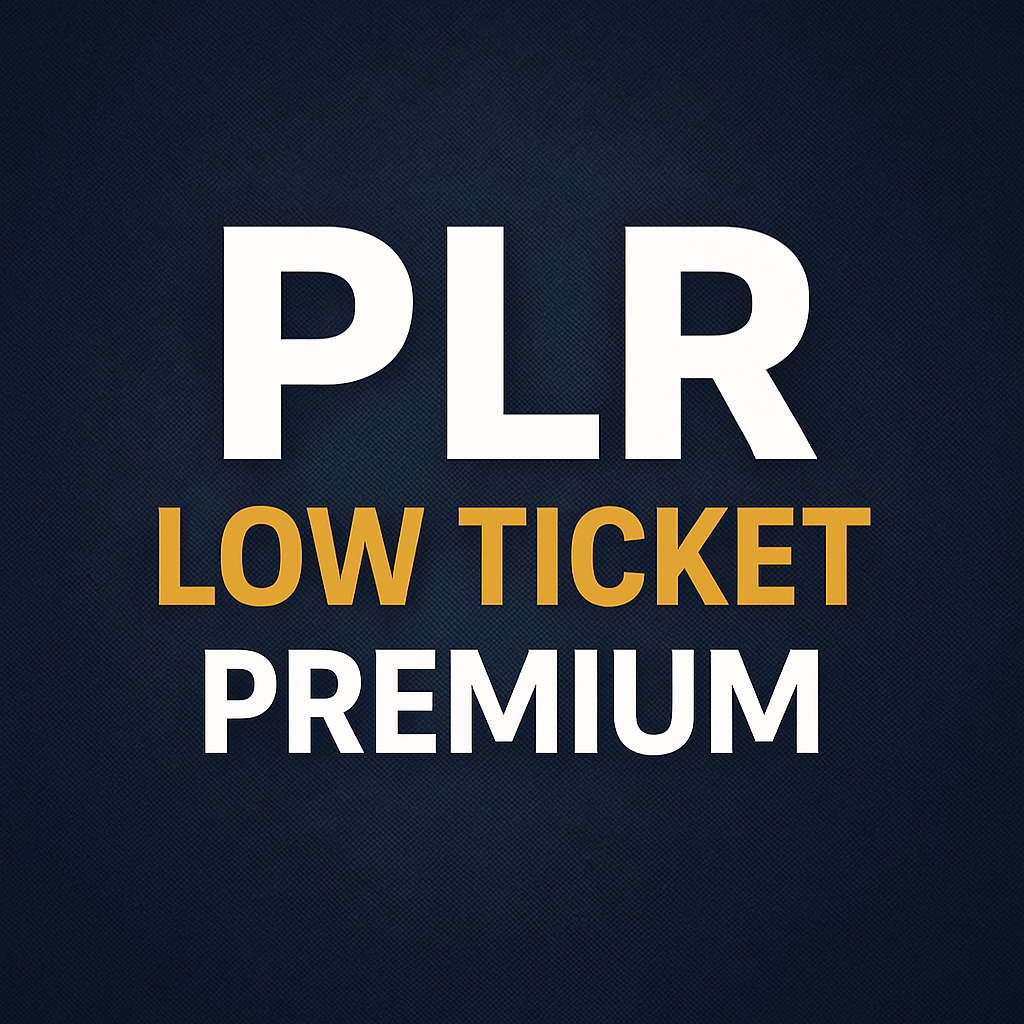 PLR Low Ticket Premium