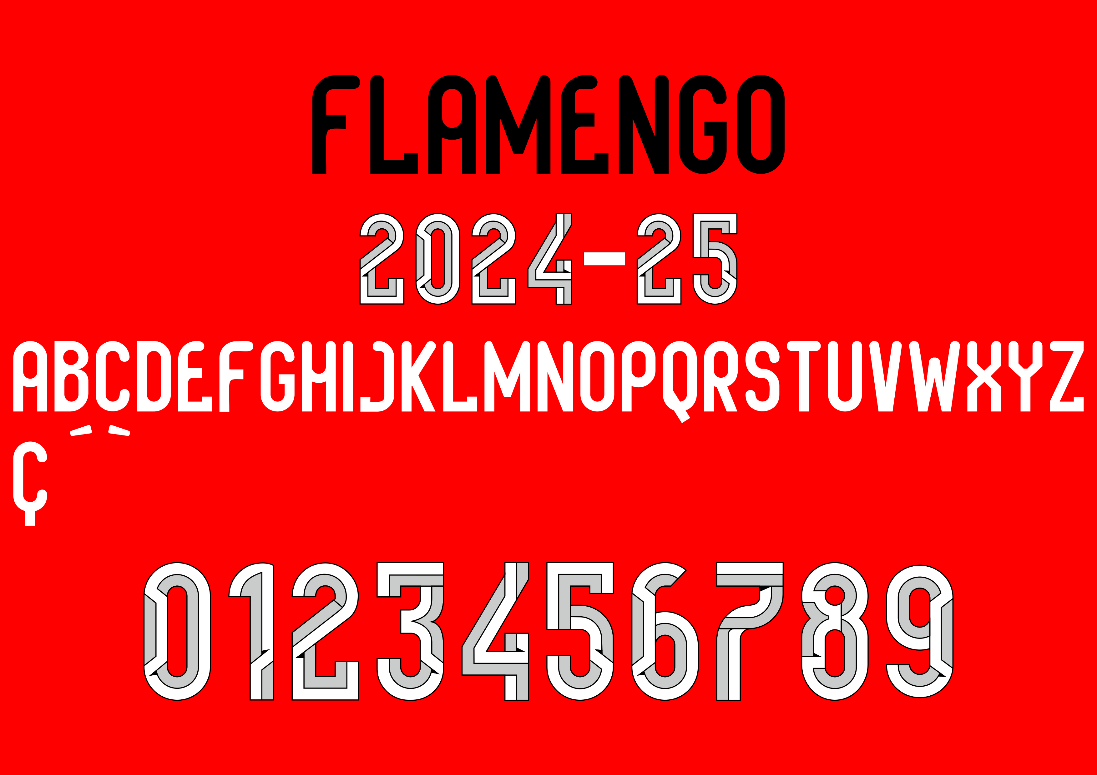 FONT NOVA FLAMENGO 2024 - 2025 SEM PATROCINIO