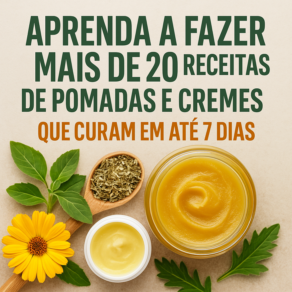 Aprenda a fazer mais de 20 Receitas de Pomadas e Cremes que Curam ...