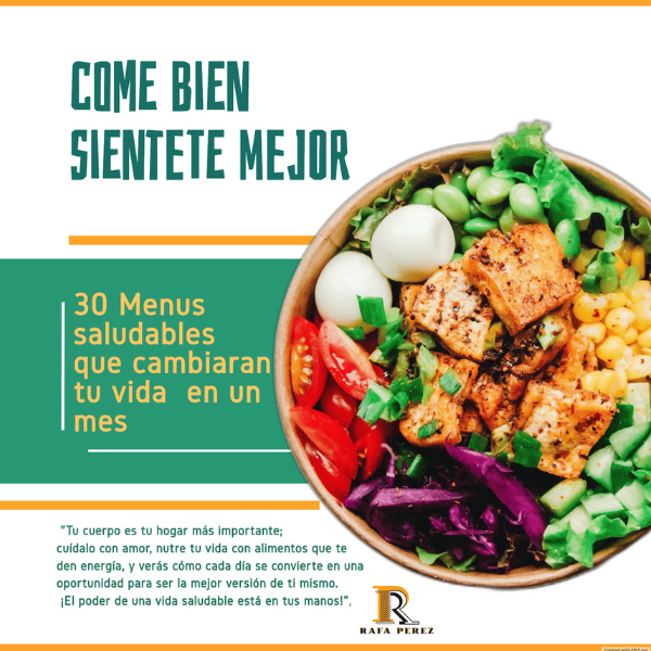 COME BIEN , SIENTETE MEJOR , 30 menus saludables que cambiaran tu vida ...