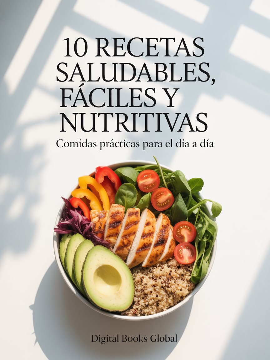 Ebook - 10 recetas saludables + 2 bonos - Digital Books Global | Ho...