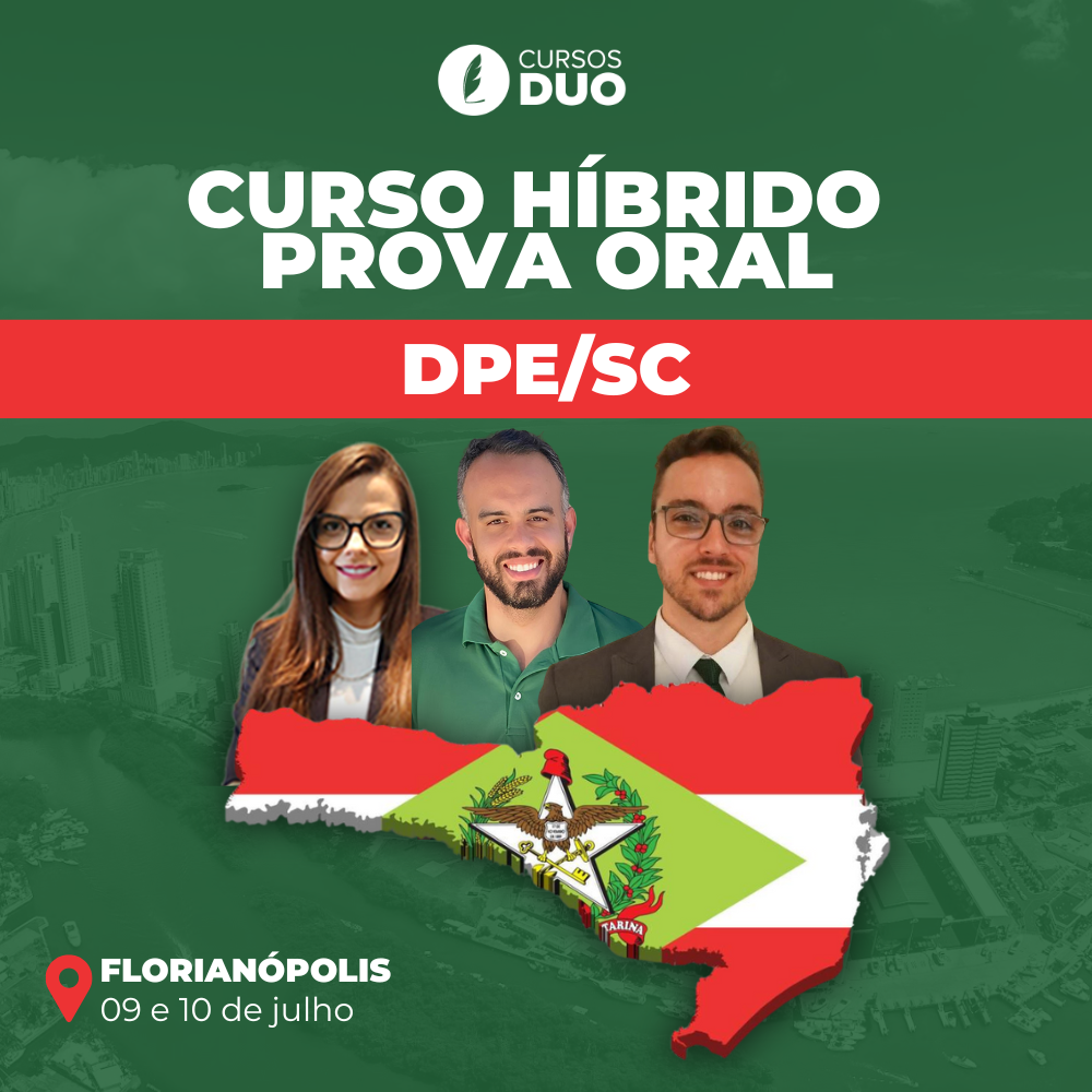 Prova Oral - DPE/SC | Curso Híbrido - Duo Cursos | Hotmart