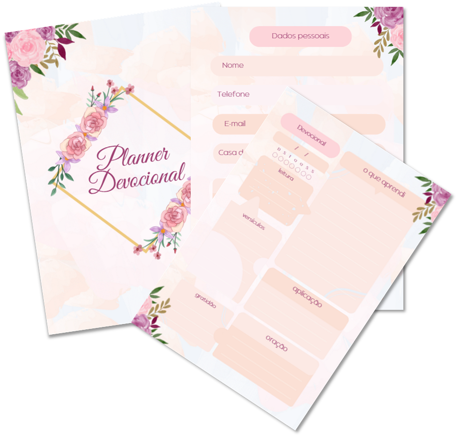 Planner devocional 2024 (DIGITAL) - Modelos para imprimir | Hotmart