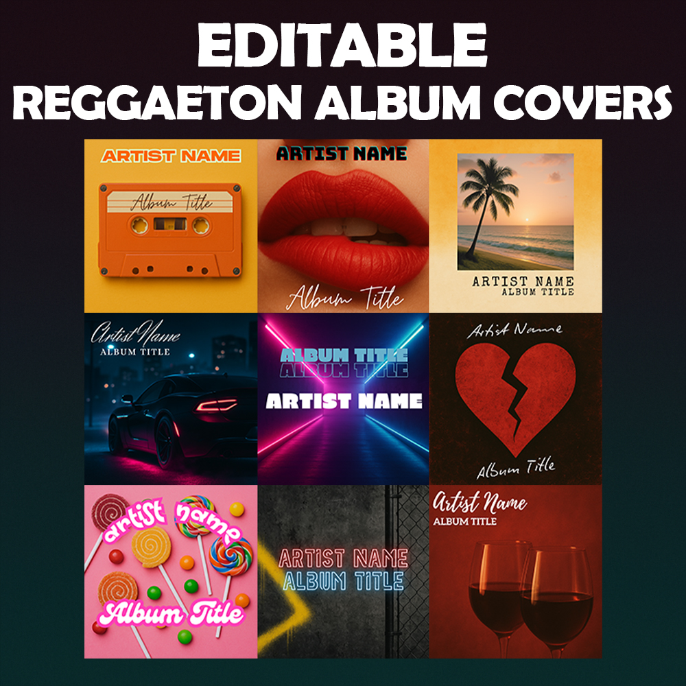 Portadas de Reggaetón Editables para Spotify – 10 Diseños Urbanos M...