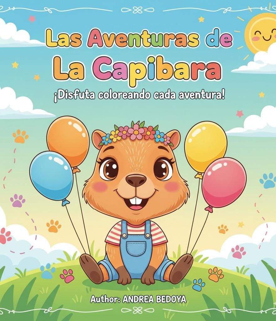Libro para colorear- las aventuras de la capibara - MAKI333 BOOKS ...