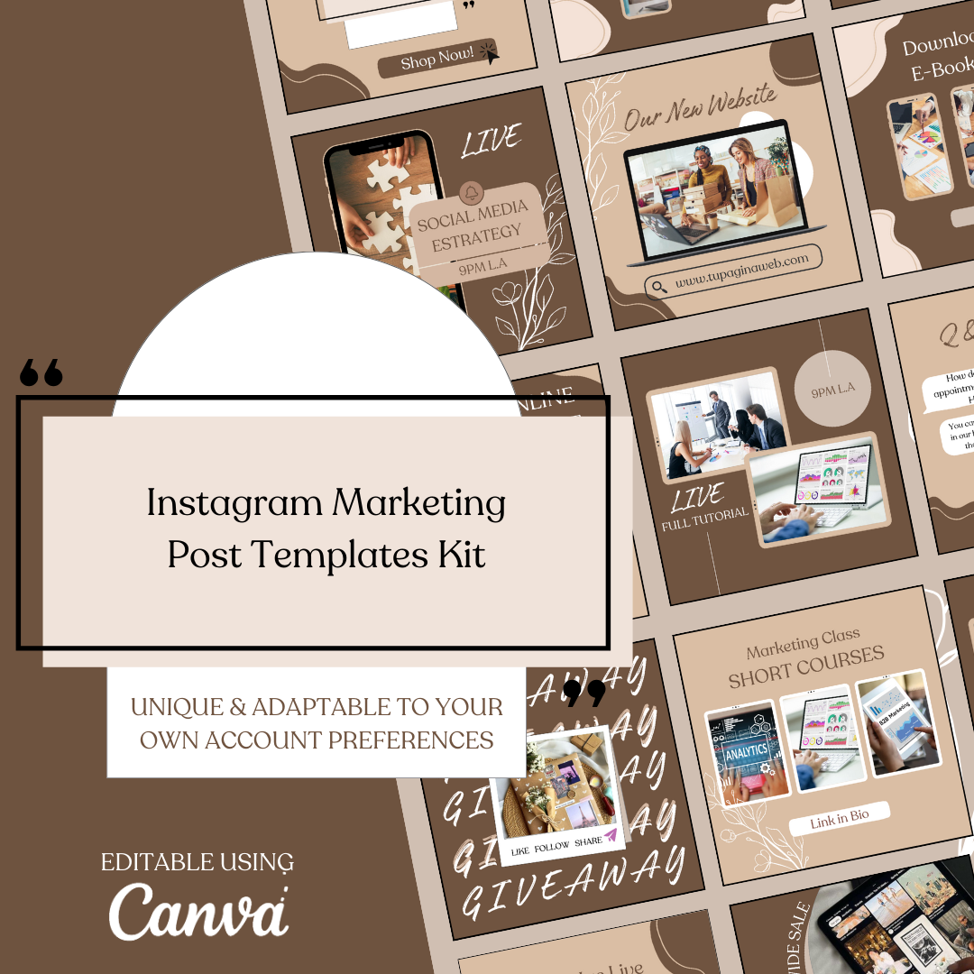 Instagram Marketing Post Templates Kit #240401