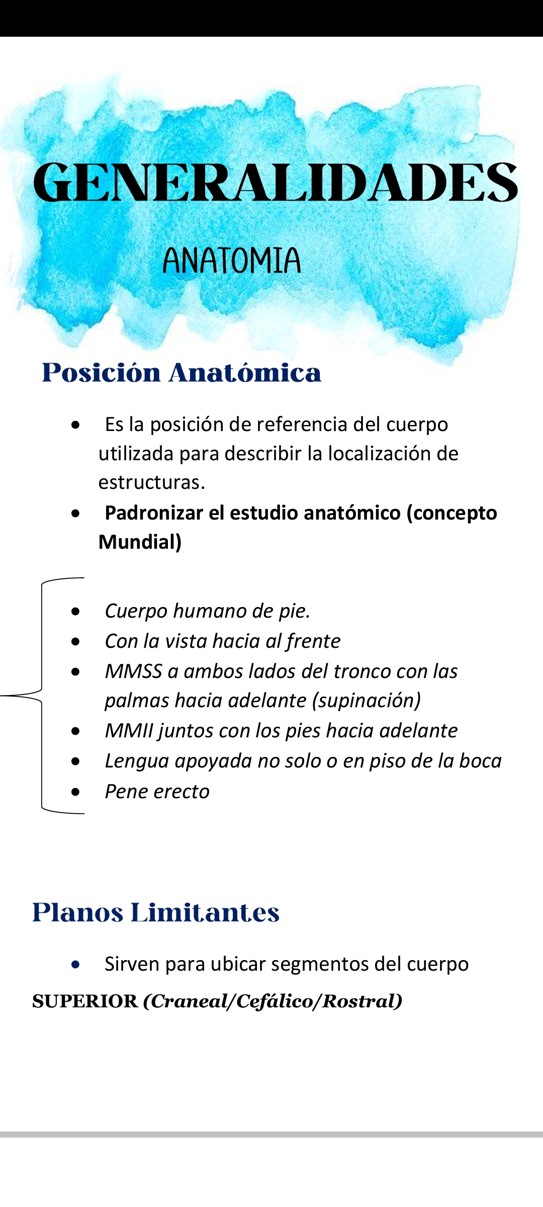 Generalidades Anatomia Resumen - Jeandra Thayane Pereira de Farias ...