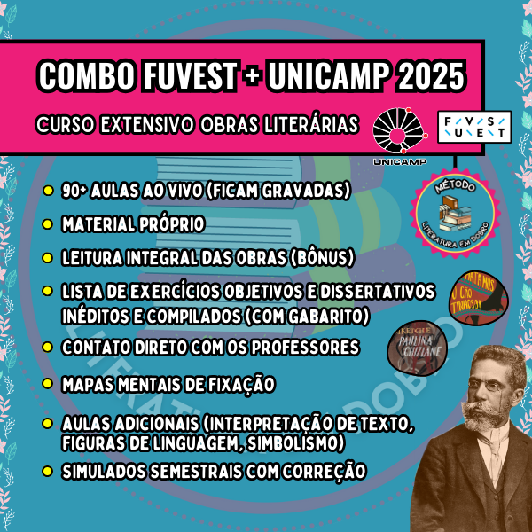 COMBO FUVEST + UNICAMP 2025 OBRAS LITERÁRIAS
