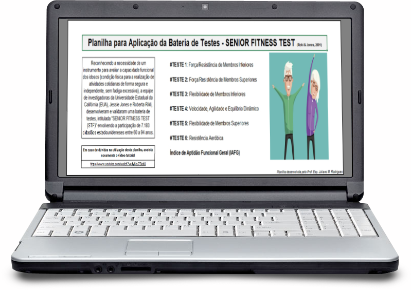 Planilha para Aplicação da Avaliação Funcional - Senior Fitness Tes...