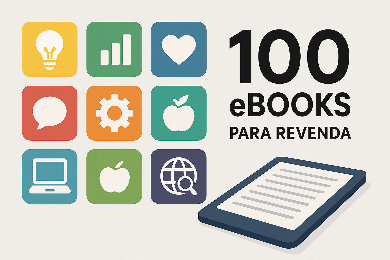 100 ebooks com plr para revenda