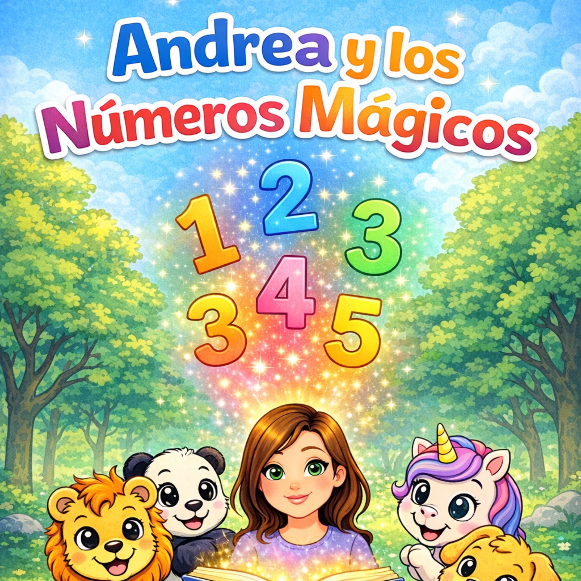 Andrea y los Números Mágicos - Libro Infantil para Colorear y Apren...