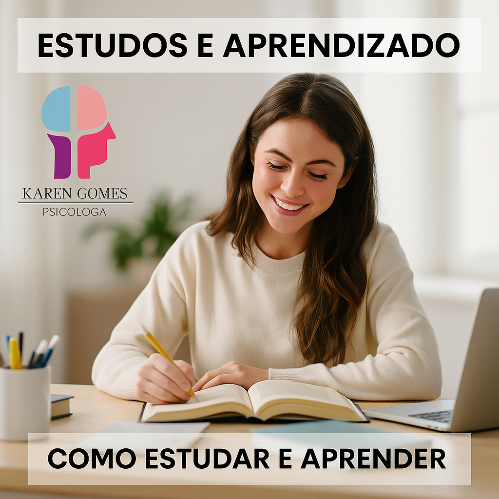 Estudos e Aprendizado: Como Estudar e Aprender - Karen Gomes | Hotmart