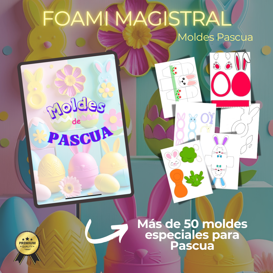 Moldes Pascua - Foami Magistral - Fernanda Marine Baú | Hotmart