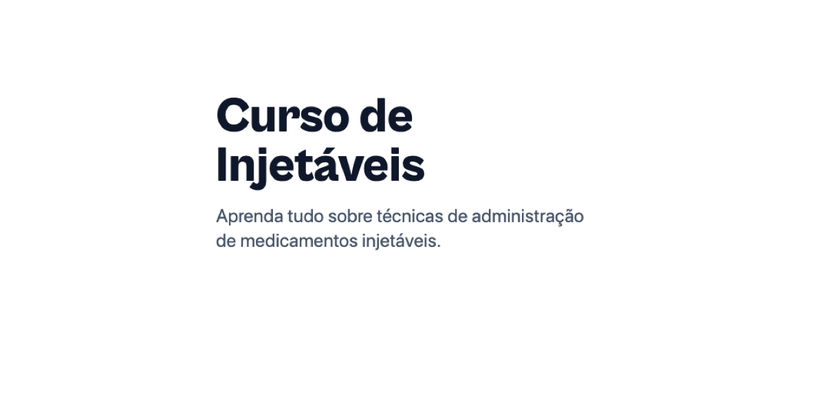 Curso Livre de Injetáveis - NP Cursos e Treinamentos | Hotmart