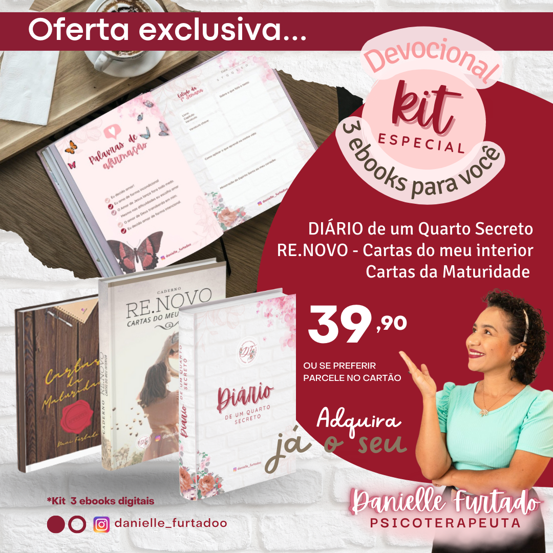 Kit Devocional - Diário de Um quarto Secreto - Danielle Furtado