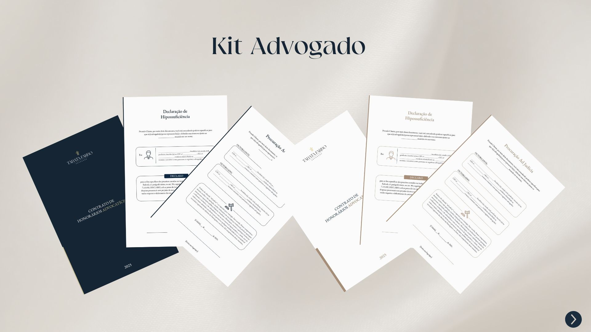 Kit Documentos Advogado com Legal Design - Tábata Nistarda Farbo