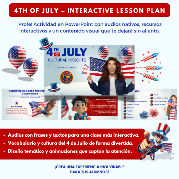 4th of July – Interactive Lesson Plan