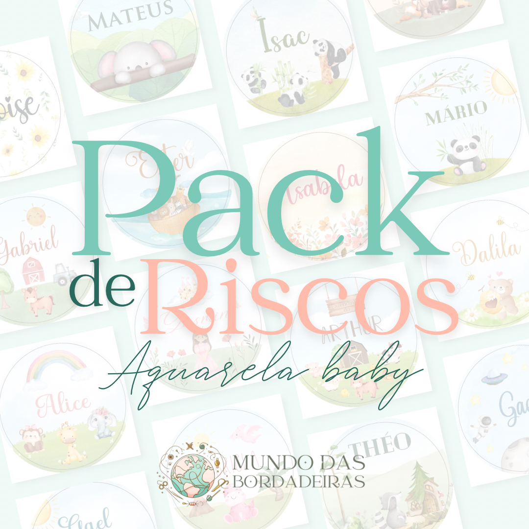 Pack de riscos AQUARELA BABY - Tamires Carvalho Oliveira | Hotmart