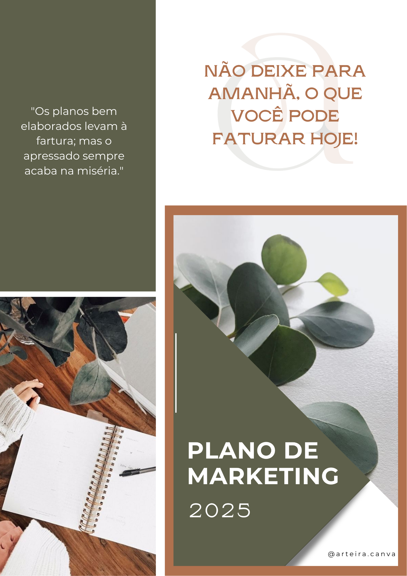 Plano de Marketing 2025 - @arteira.canva - Paula Helena Janson | Ho...