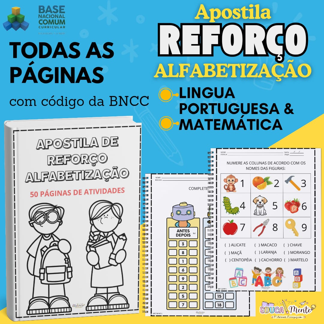 APOSTILA DE REFORÇO EM ALFABETIZAÇÃO