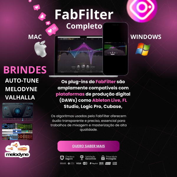Pacote de Plugins FabFilter + Bindes- Win e Mac - Leonam Silveira ...