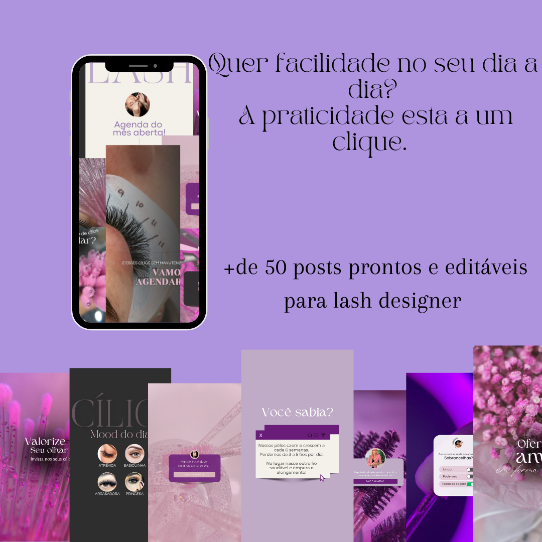 posts para lash designer - Taís Renata reimer de souza | Hotmart