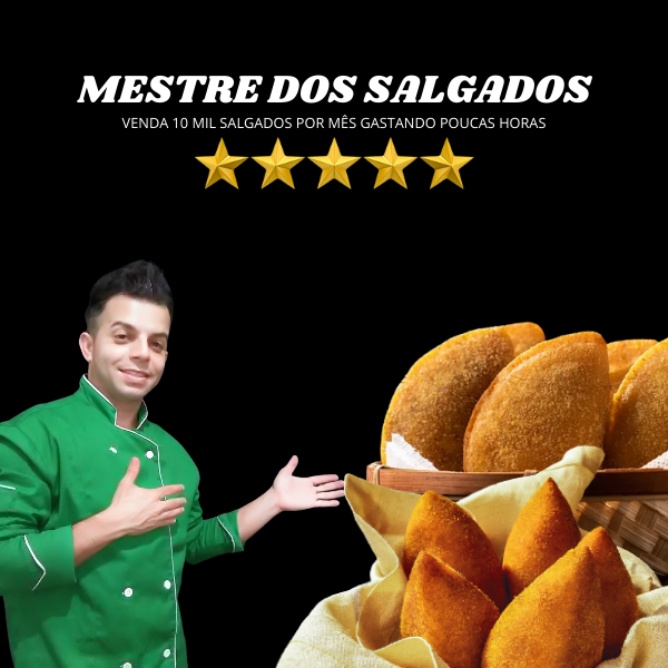 Curso Mestre dos Salgados - Curso de Salgados Online - Luciano Neves - Hotmart