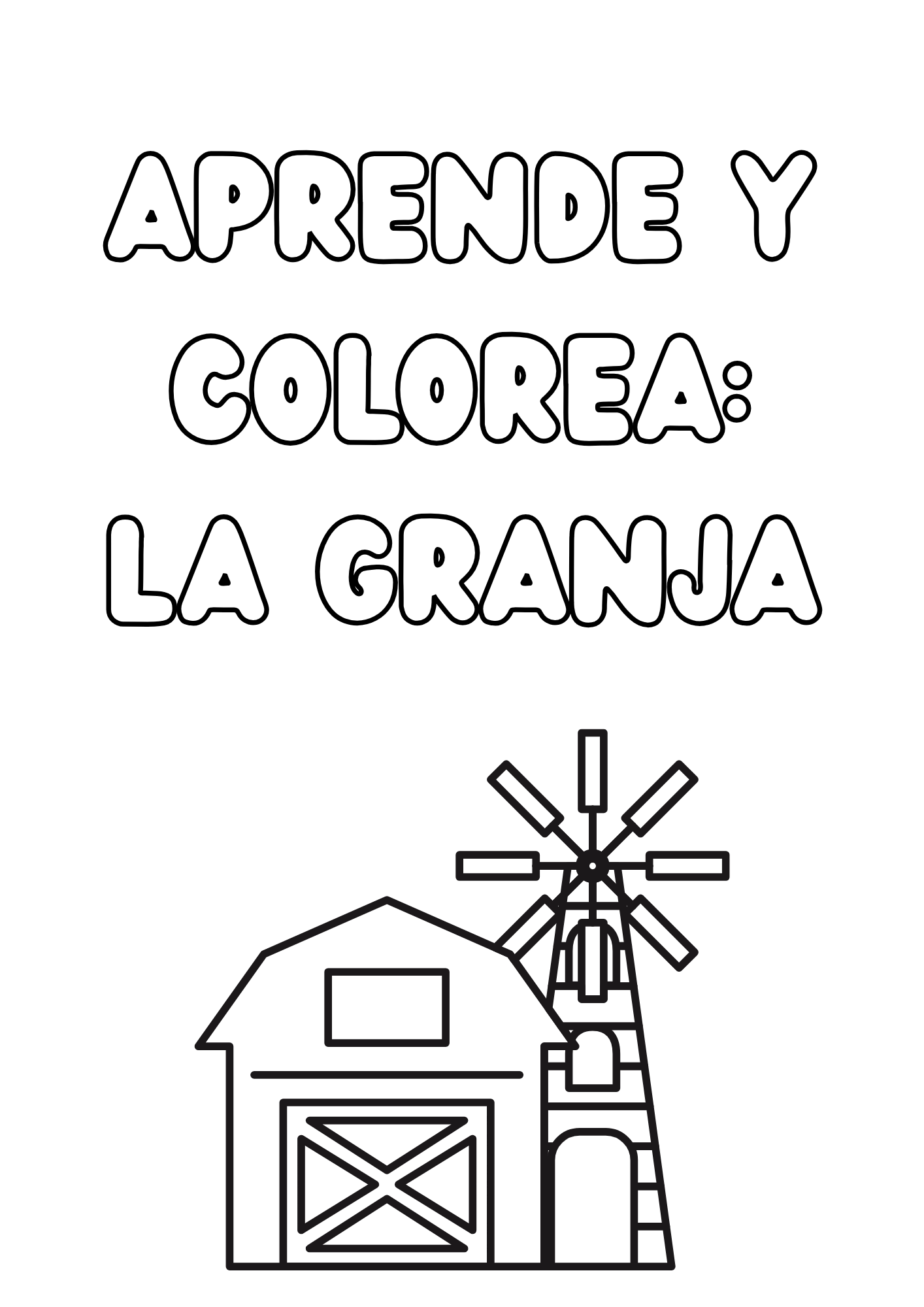 Aprende y colorea: La Granja - Leire Ruiz | Hotmart