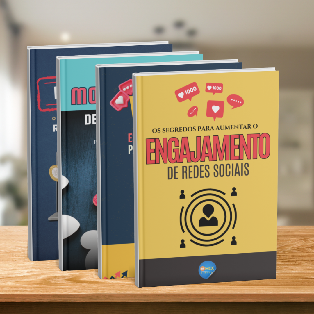 KIT 4 E-BOOKS EXTRAS para se tornar INFLUENCER DE SUCESSO