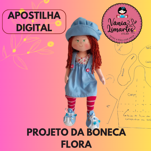 Apostilha Digital Boneca Flora - VÂNIA MARIA CAPISTRANO DE LIMA | H...