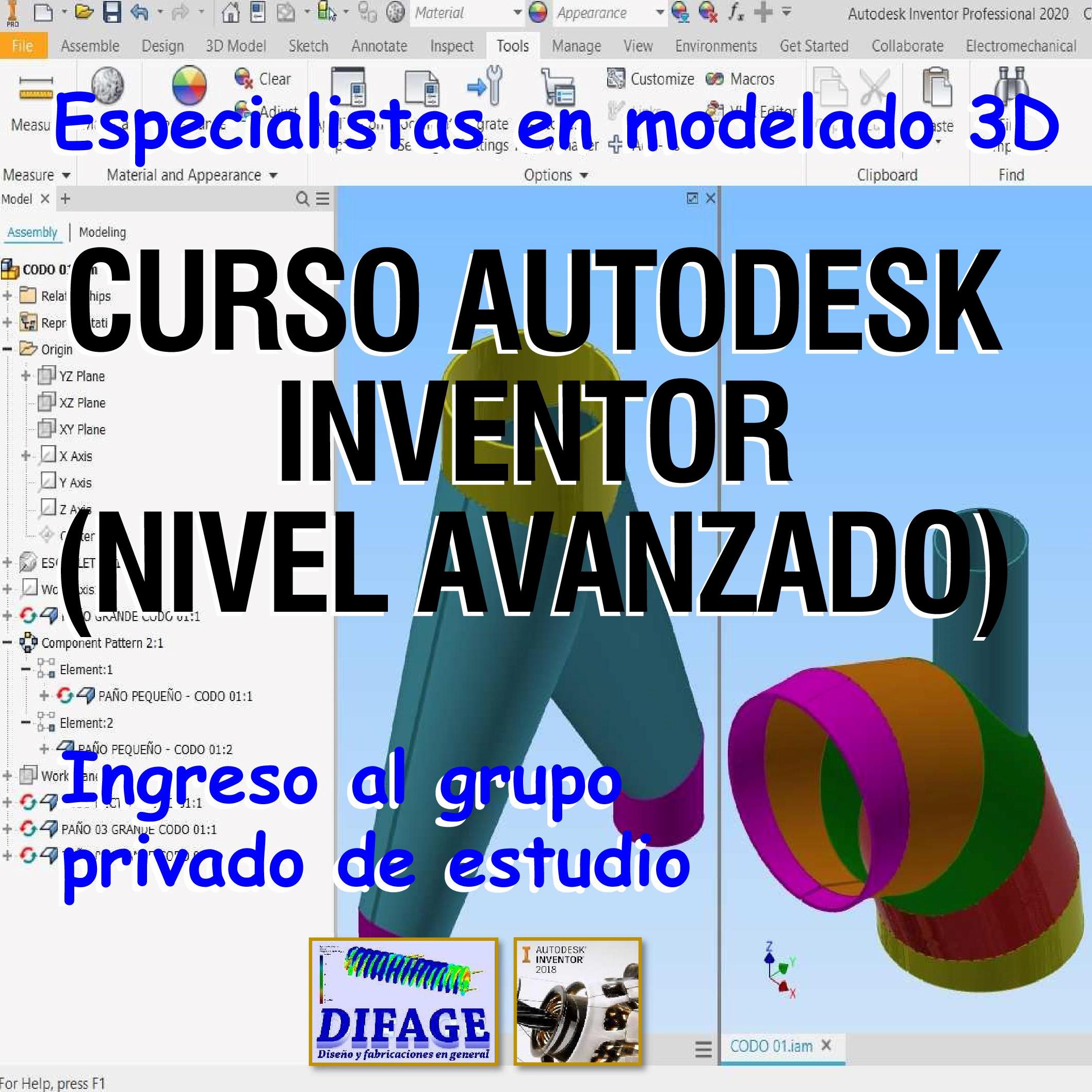 CURSO DE AUTODESK INVENTOR 2020 (NIVEL AVANZADO)