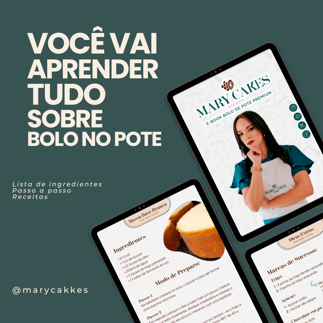 E-book de Bolo de Pote | Premium